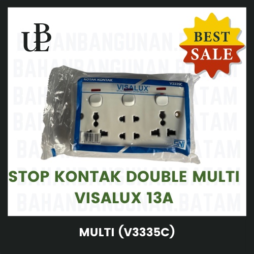 Jual Stop Kontak Double Multi Visalux 13A | Shopee Indonesia