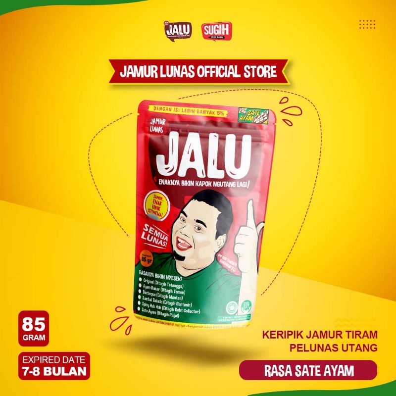 Jual Jamur Lunas ( JALU ) | Jamur Crispy Varian Rasa Sate Ayam | Shopee ...
