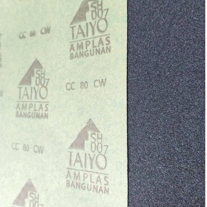 Jual Amplas Halus dan Kasar Amplas Lembaran Taiyo Grit Ukuran : 60 80 ...