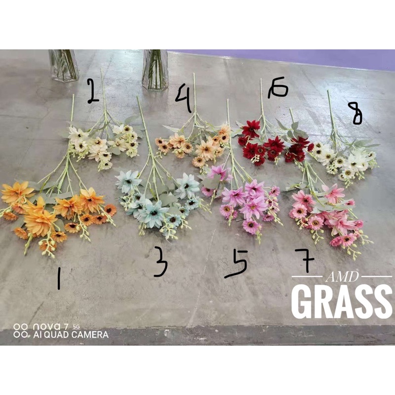 Jual Daun Tangkai Bunga Sakura,matahari,mawar,ekorbia murah | Shopee ...