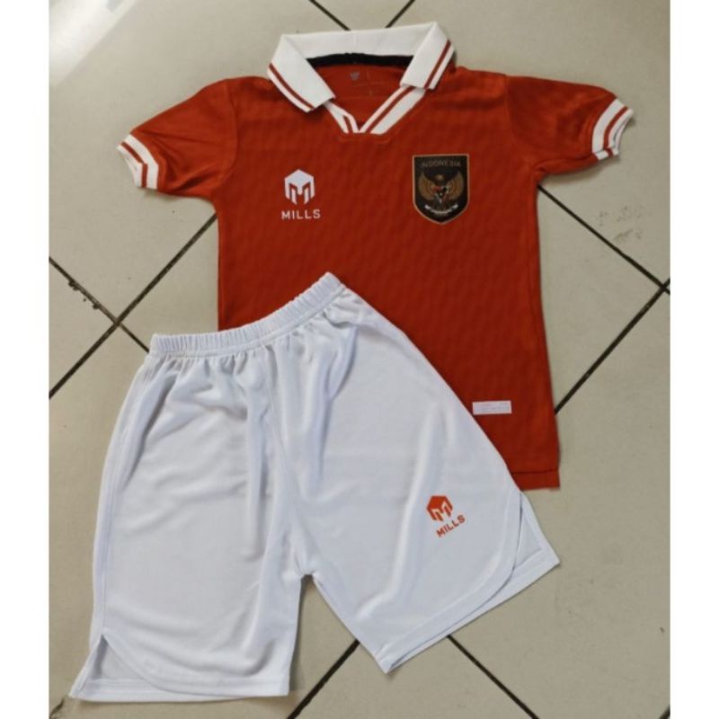 Jual Jersey bola Kids anak anak timnas Indonesia AFF home merah 2022/ ...
