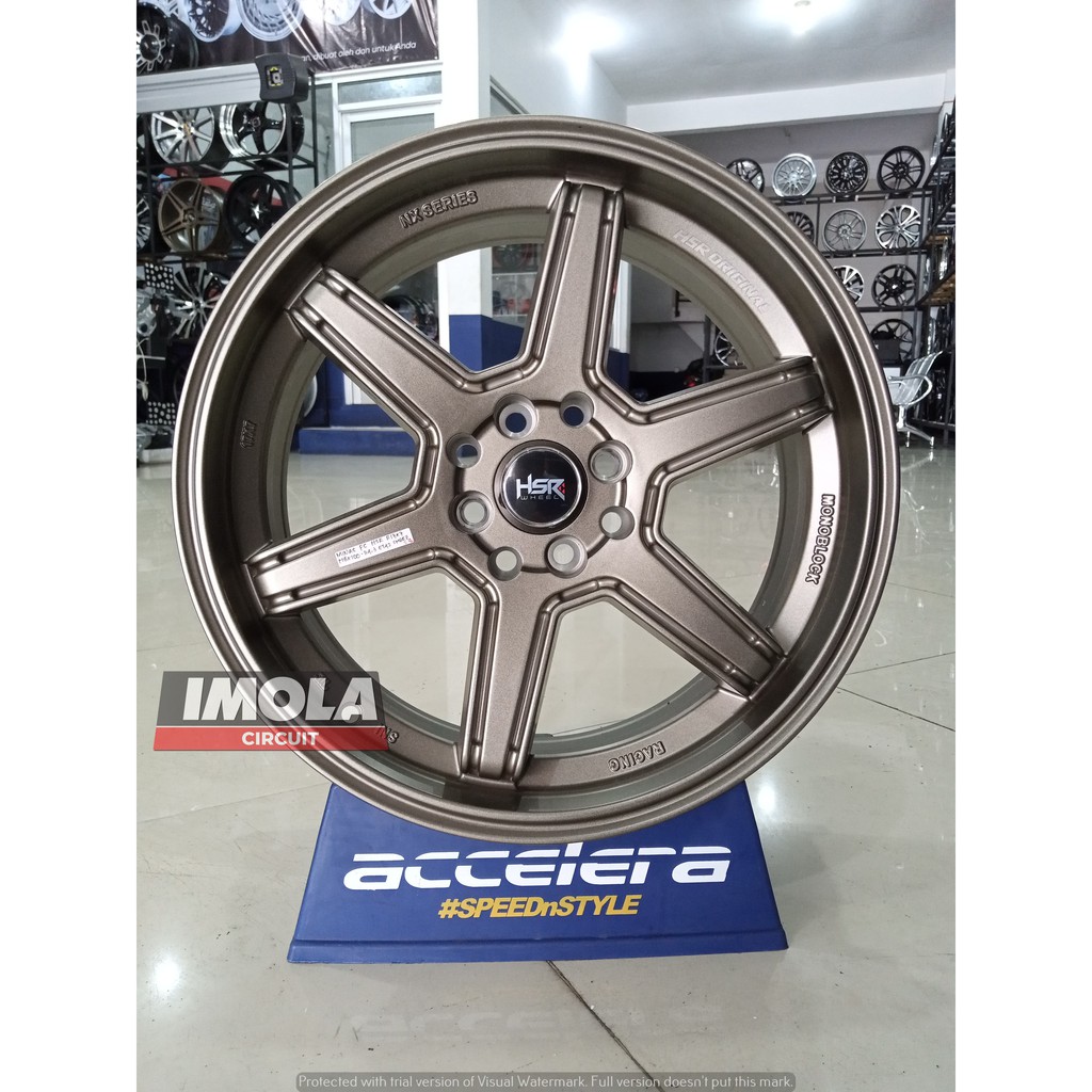 Jual Velg mobil terbaru Ring 17 HSR Minas Pelek racing R17 Lubang 4 Lebar 7 Pcd 4x100 & 4x114,3 ...