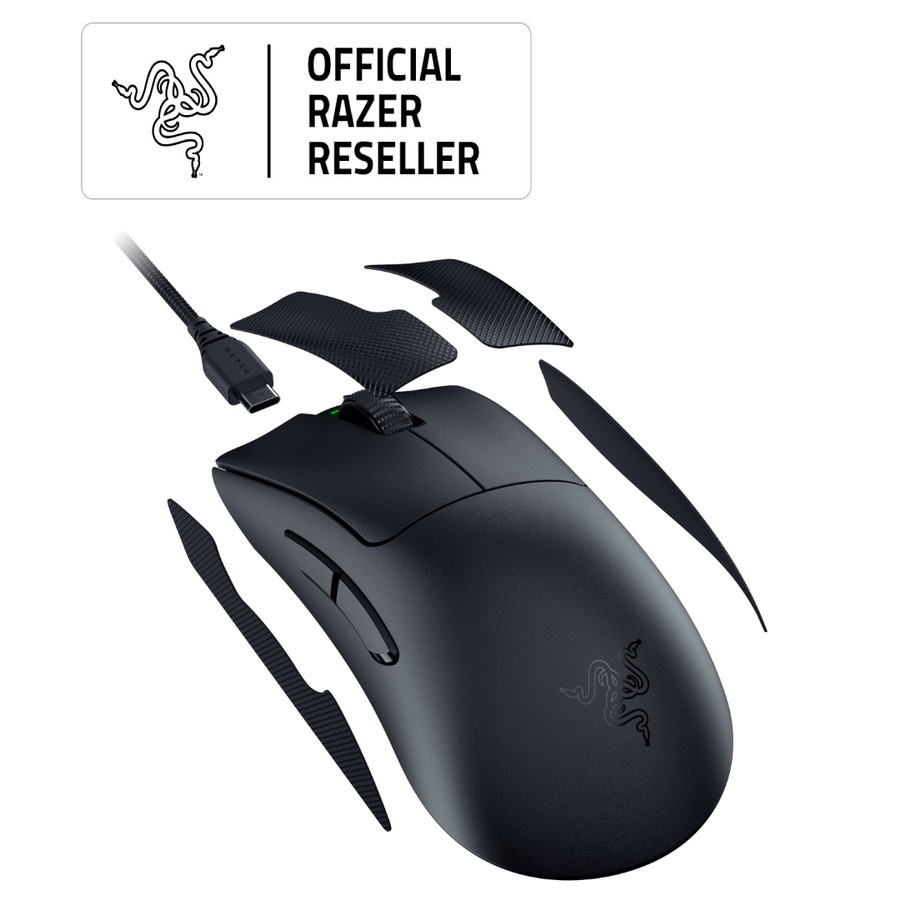 Jual Razer DeathAdder V3 Pro Black Ultra lightweight Wireless Ergonomic ...
