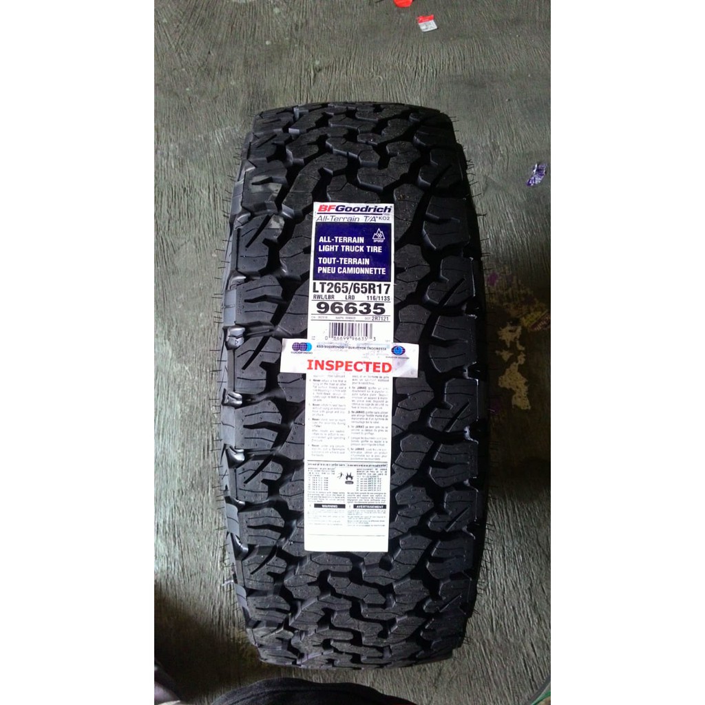 Jual BF Goodrich All-Terrain T-A KO2 Size 265-65 R17 Ban Mobil Pajero ...