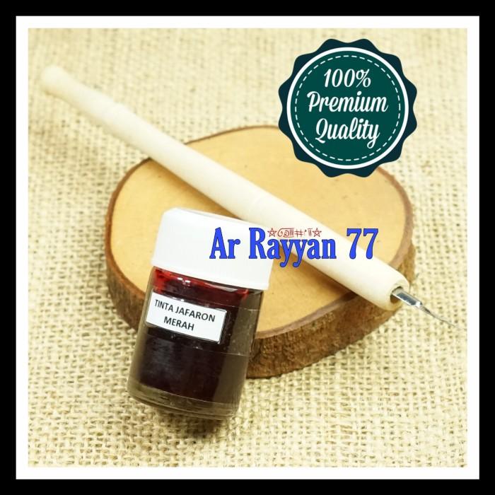 Jual Tinta Tinta Jafaron Merah Asli Dan Pena Menulis Rajah | Shopee ...