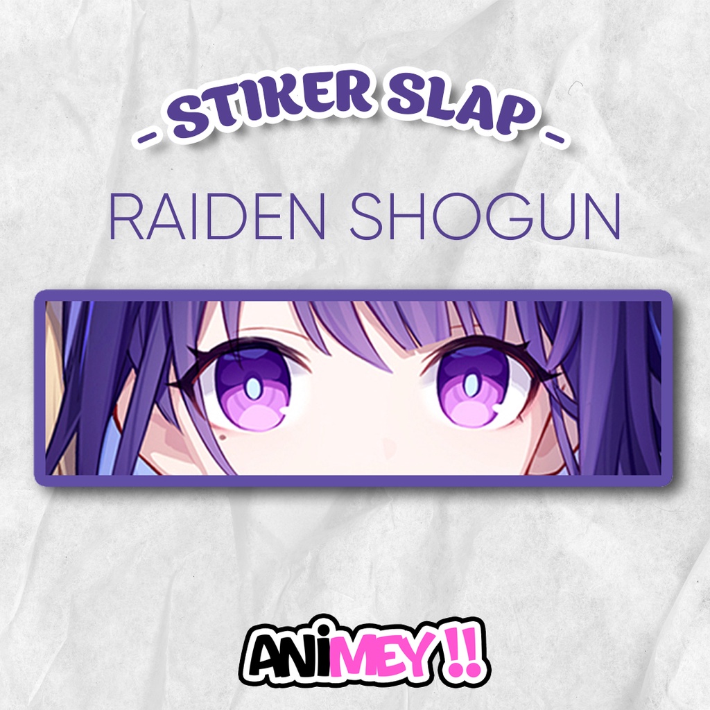 Jual Stiker Slap Raiden Shogun Baal Genshin Impact Anime Sticker ...