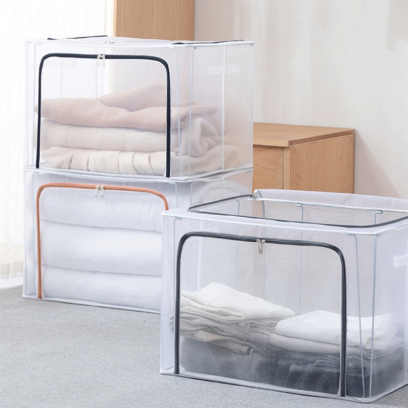 Jual Halu Storage Box 66L Double Zipper Frame Baja Large Besar ...