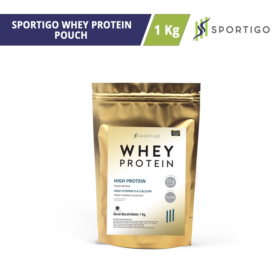 Jual Susu Whey Protein Isolate Concentrate Pure Sportigo - 1000g ...