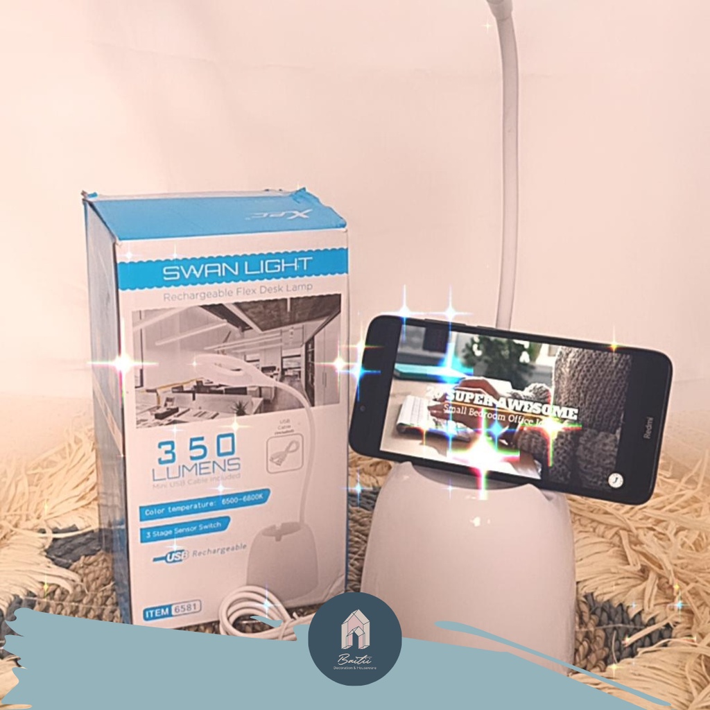 Jual BAITII LAMPU BELAJAR TOUCH MURAH SWAN LIGHT ALA MINISO LAMP ...