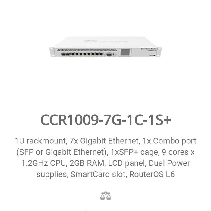 Jual Mikrotik CCR1009-7G-1C-1S+ | Shopee Indonesia