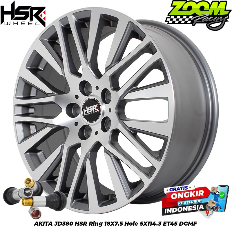 Jual velg mobil ring 18 hsr AKITA R18 Cocok untuk Alphard, Vellfire ...