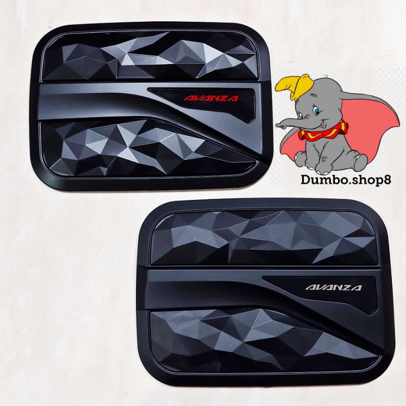 Jual Tank Cover Tutup Pintu Tangki Mobil All New Avanza Hitam Diamond ...