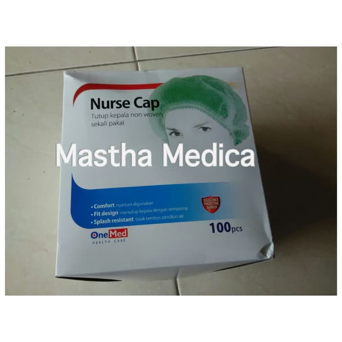 Jual Nurse Cap PINK Penutup Tutup Kepala ruang Bedah Operasi Non woven ...
