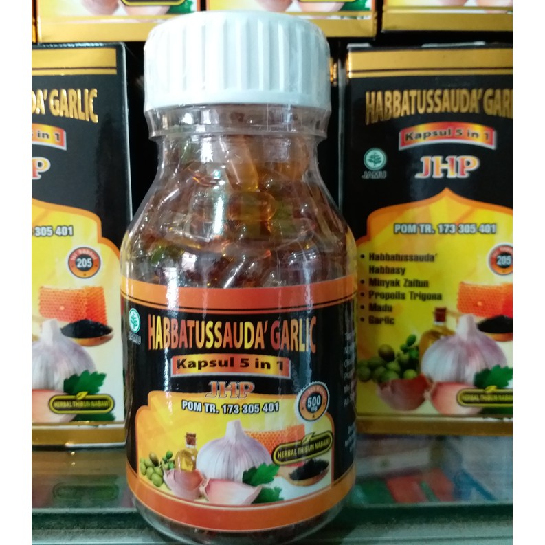 Jual HABBATUSSAUDA PLUS GARLIC 5 IN 1 JHP ISI 205 KAPSUL | Shopee Indonesia