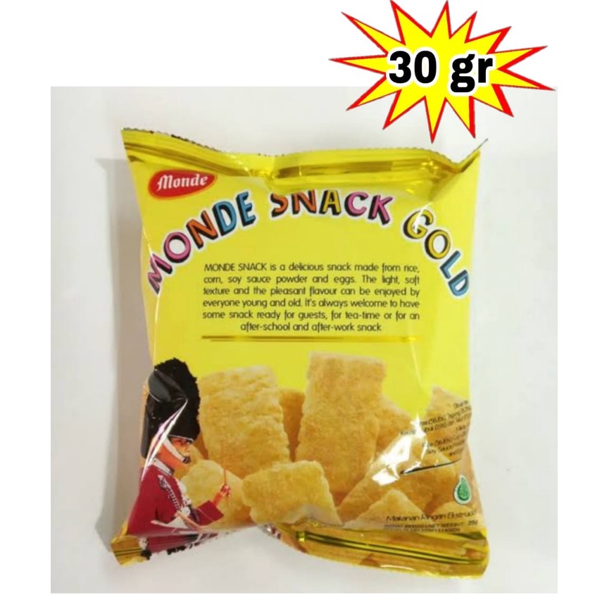 Jual monde snack gold kemasan 30 gr / 60 gr per pcs | Shopee Indonesia