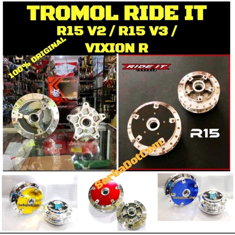 Jual TROMOL RIDE IT R15 V2 OLD ALL NEW VIXION R LED R15 V3 SET ORIGINAL ...