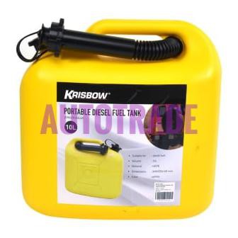 Jual Jerigen Bensin Solar Plastik Fuel Gasoline Tank JerryCan 10 Liter ...