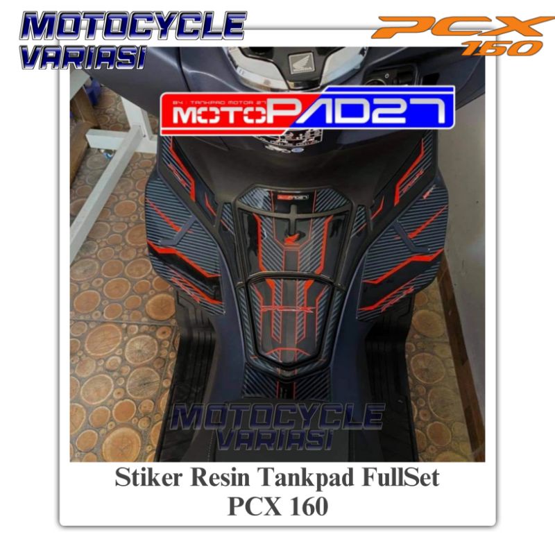 Jual Stiker PCX 160 Stiker Tankpad PCX 160 Full Set Tankpad Deckpad PCX ...