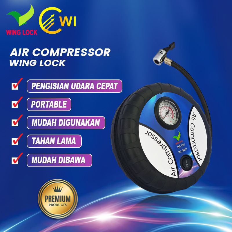Jual Air Compressor/Compressor Portable Wing Lock | Shopee Indonesia