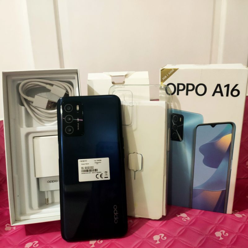 Jual Oppo a16 3/32 second fullset | Shopee Indonesia