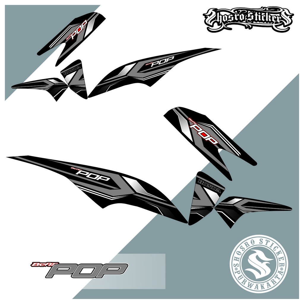 Jual STICKER / STRIPING HONDA BEAT POP VARIASI STRIPING STICKER POLET ...