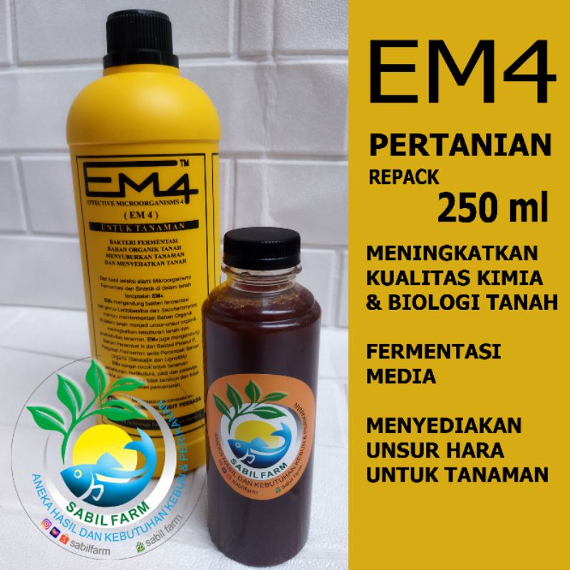 Jual Pupuk cair organik EM4 ASLI TANPA CAMPURAN pertanian dan ...