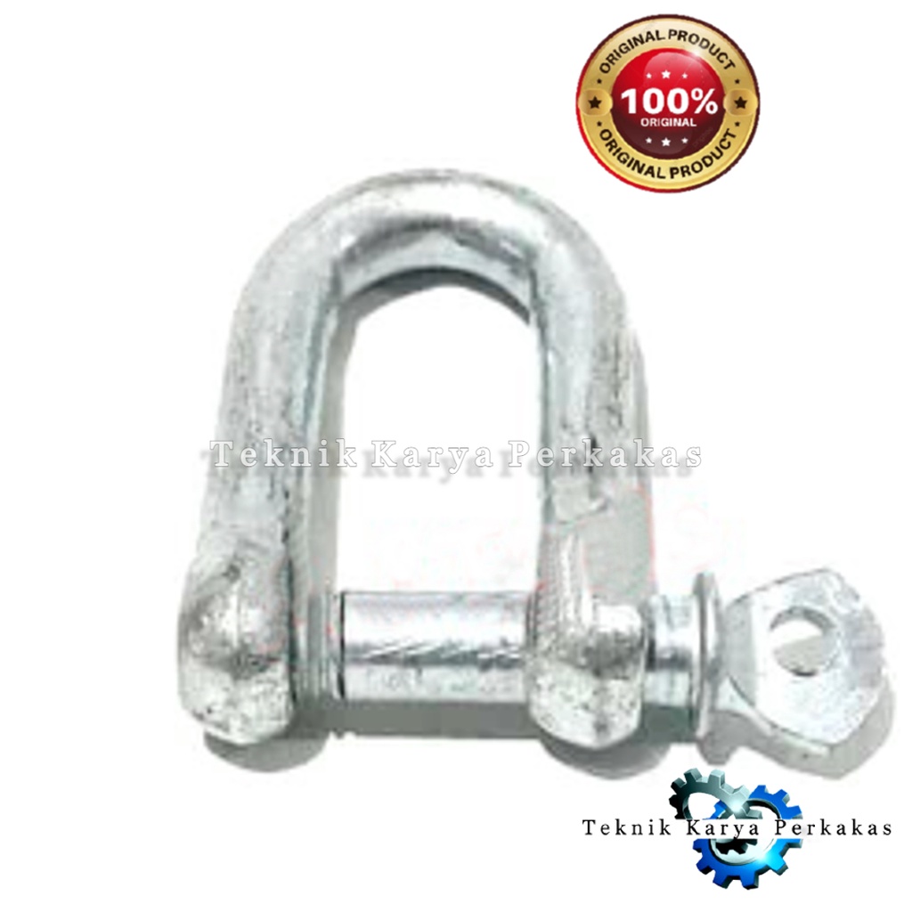 Jual Bow SHACKLES SEGEL D 8mm 10mm 12mm SAMBUNGAN RANTAI BESI 8mm GREAT ...
