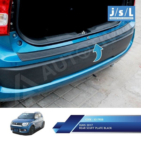 Jual Suzuki Ignis Sillplate Interior Hitam JSL / Rear Scuff Plate Black ...
