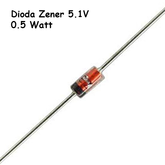 Jual Dioda Zener 5.1V 1/2W Diode BZX55C 5V1 0.5Watt 1/2 Watt | Shopee Indonesia