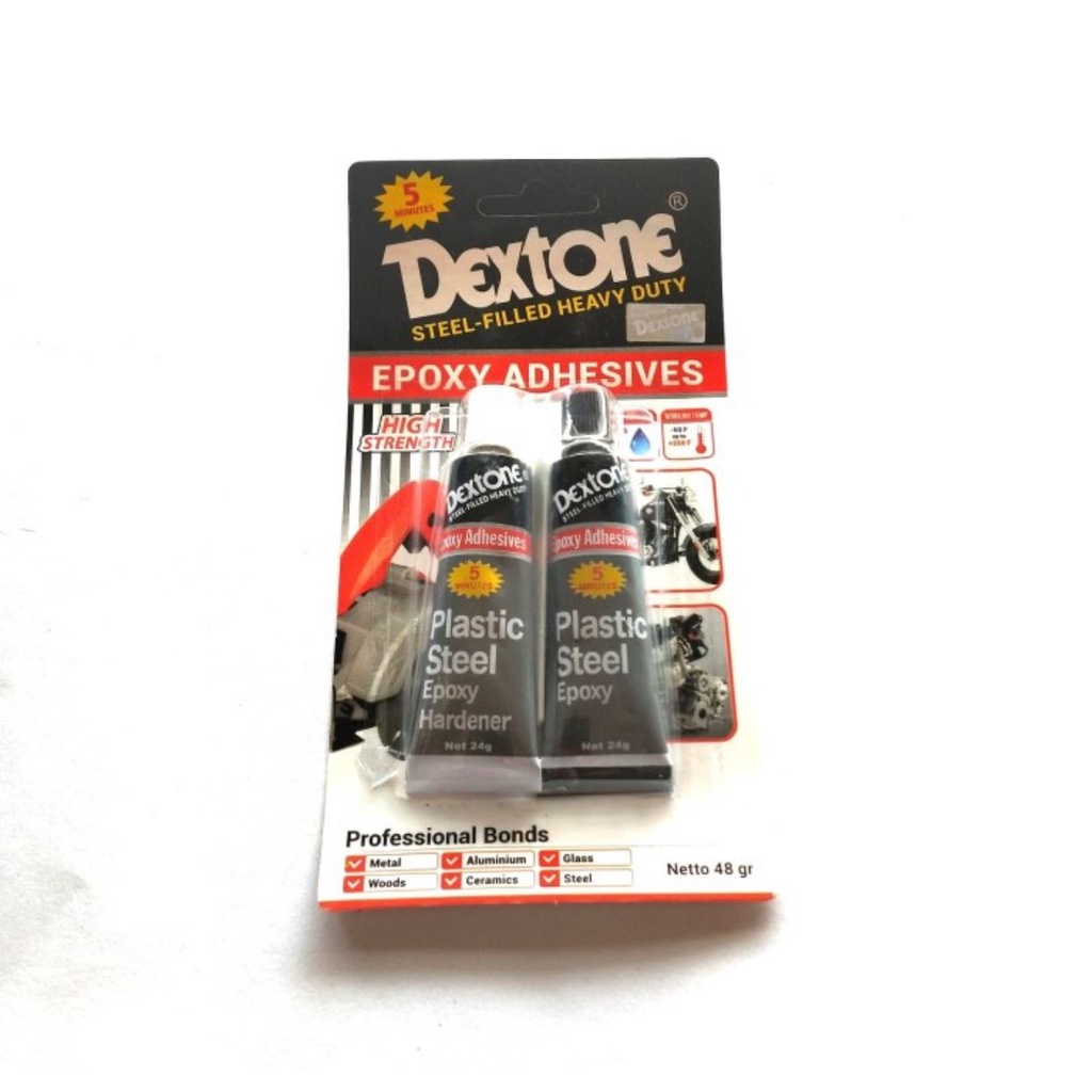 Jual Lem Epoxy Adhesives Dextone Hitam Putih | Shopee Indonesia