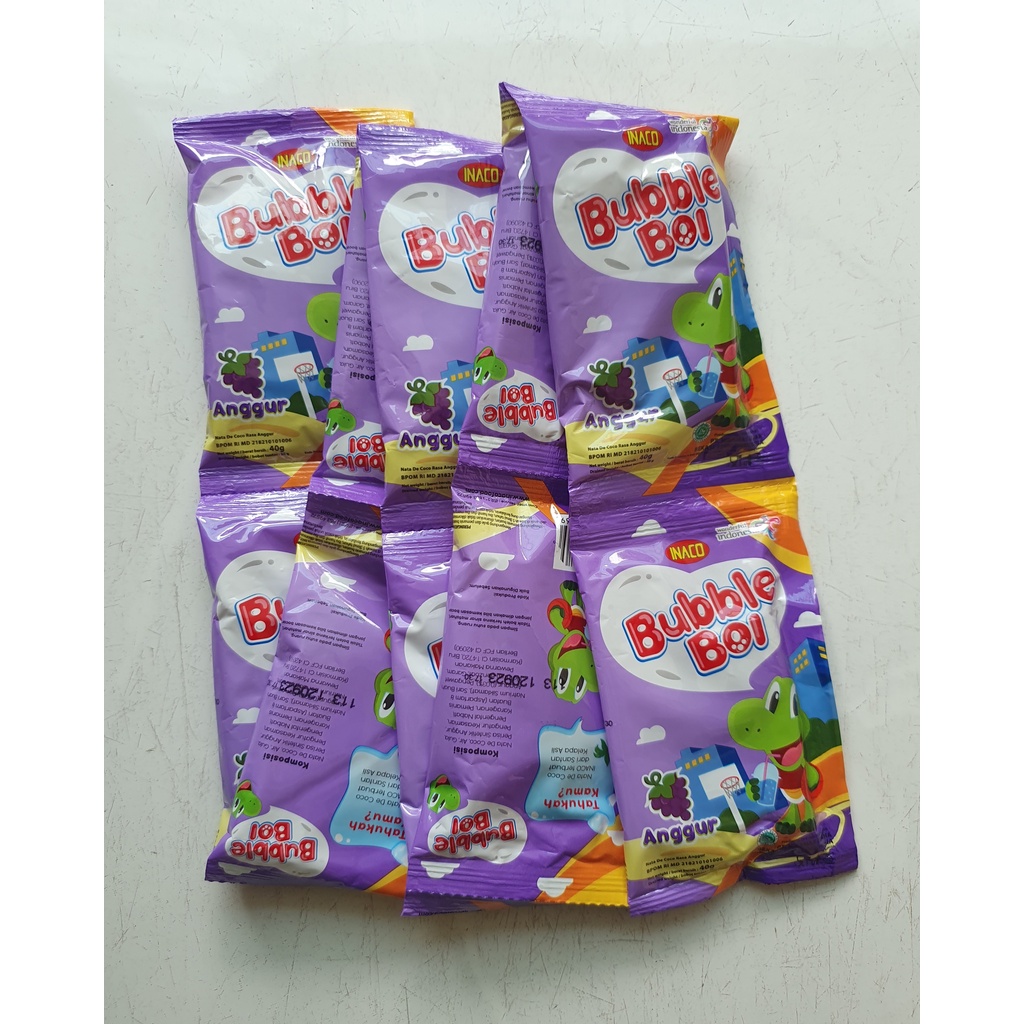 Jual INACO BUBBLE BOI JELLY 40 gr - RENCENG | Shopee Indonesia