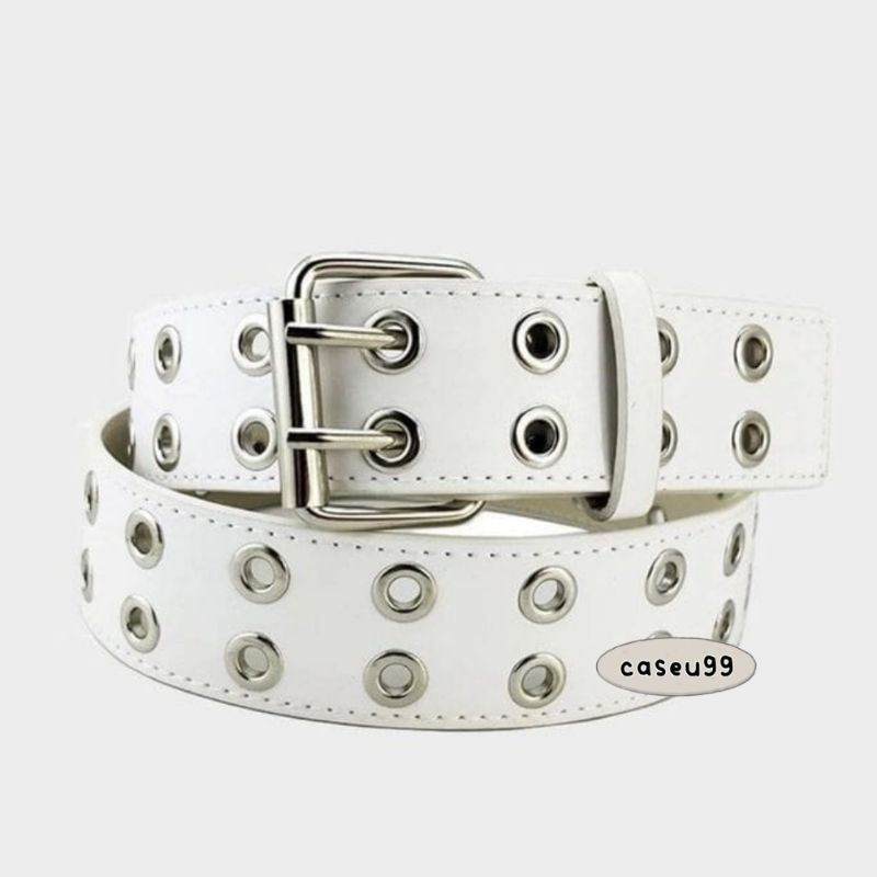 Jual ikat pinggang sabuk Harajuku putih brown coklat unisex stardy belt ...