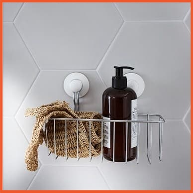 Jual Rak Gantung Kamar Mandi Ikea IMMELN Keranjang alat mandi, dilapis ...