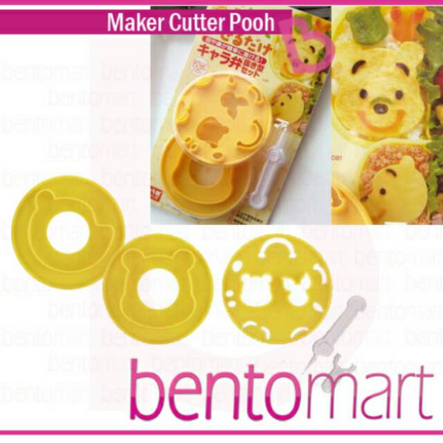 Jual Pooh Maker Cutter Set - Bento Tools Food Cutter Pooh Part Face ...