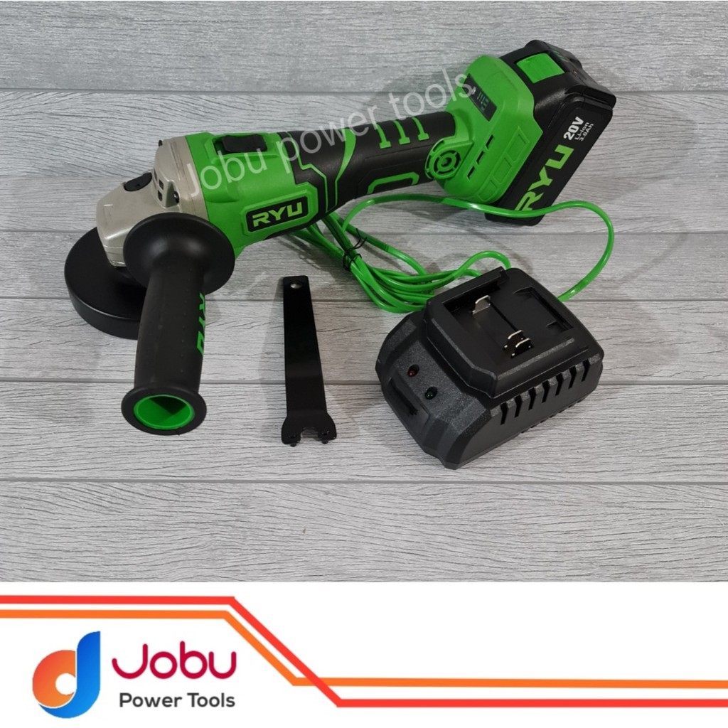 Jual MESIN GERINDA TANGAN BATERAI/ CORDLESS GRINDERS BATTERY RYU RCG ...