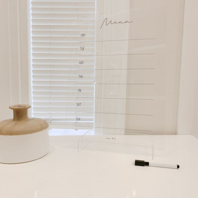 Jual Papan tulis akrilik menu / acrylic Menu Planner | Shopee Indonesia