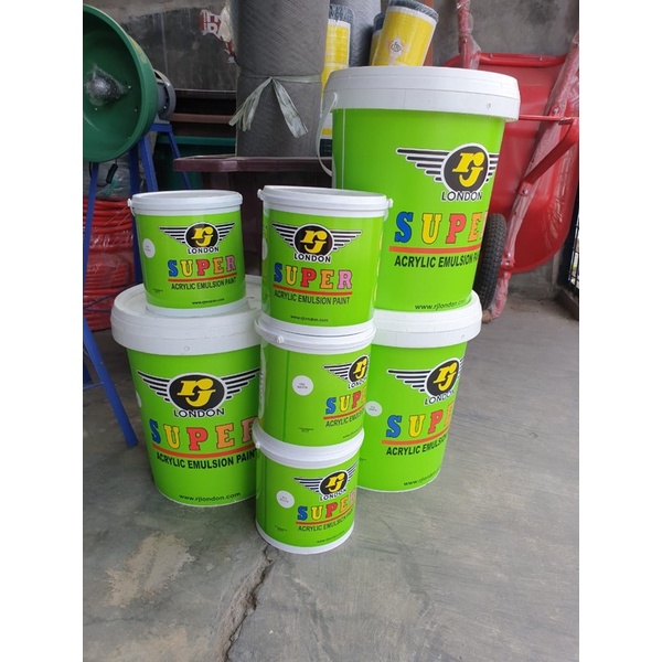 Jual CAT TEMBOK DINDING warna PUTIH RJ LONDON 5 KG | Shopee Indonesia