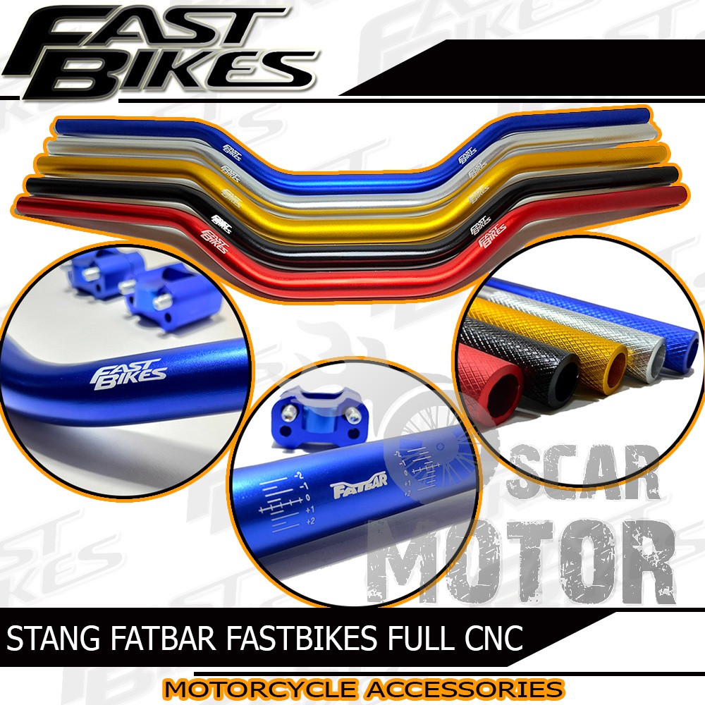 Jual STANG FATBAR PLUS RAISER FULL CNC FASTBIKE UNIVERSAL MOTOR NMAX ...