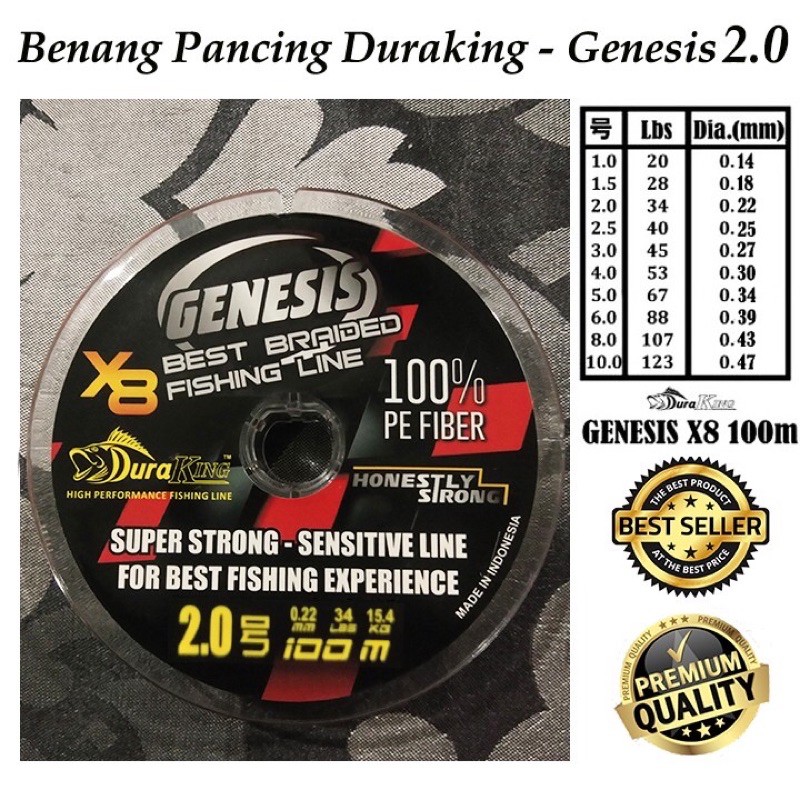 Jual PE duraking genesis X8 100M | Shopee Indonesia