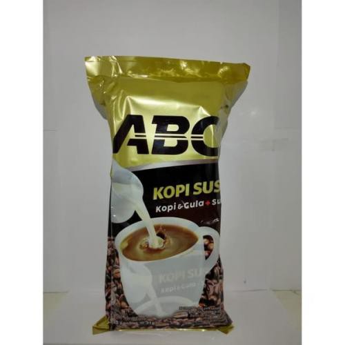 Jual ABC Kopi Susu Gula Instant Sachet Dus plastik isi 10 saset bungkus ...