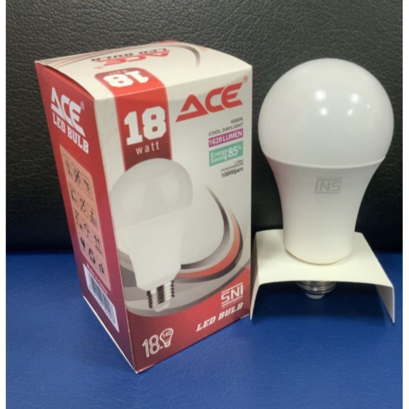 Jual Bola Lampu LED Bulb ACE 18 Watt | Shopee Indonesia