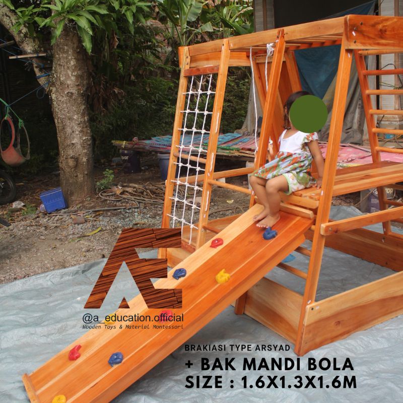 Jual Brakiasi Mandi Bola 1,6m 1,8m type arsyad | Shopee Indonesia