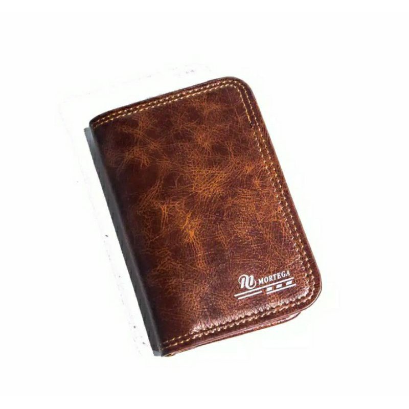 Jual Dompet Kulit Pria MORTEGA M-501 Ukuran Tanggung Model Berdiri ...