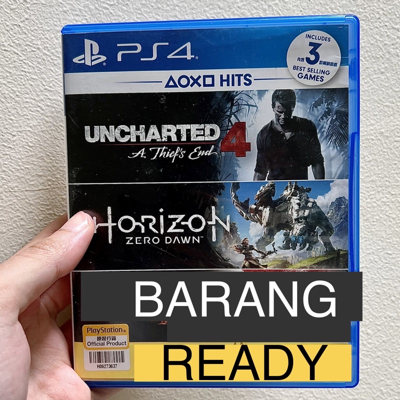 Jual Ps4 Hits bundle Uncharted 4 Horizon Zero Dawn hzd A thief’s end ps ...