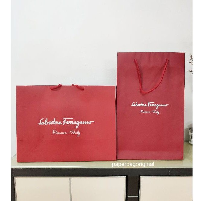 Jual Salvatore Ferragamo Paperbag Authentic Paper Bag Original | Shopee ...