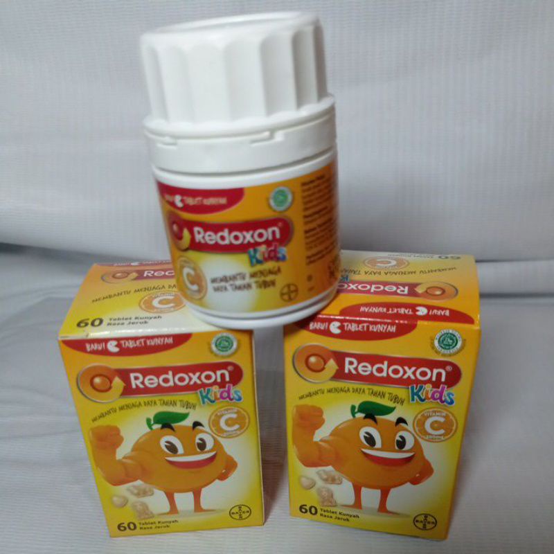 Jual redoxon kids /tablet kunyah 60 tablet/rasa jeruk | Shopee Indonesia