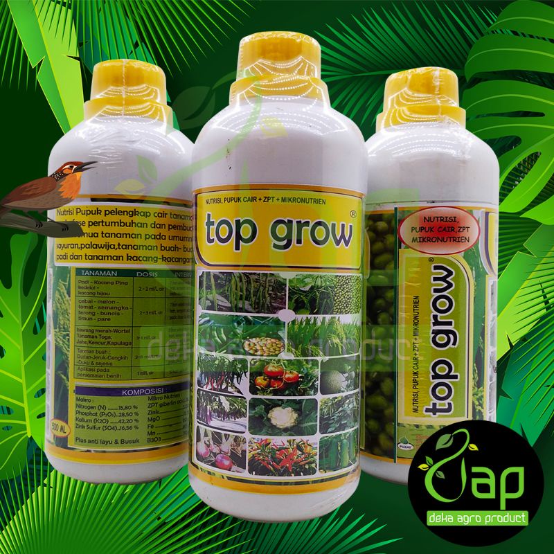 Jual PUPUK NPK CAIR + ZPT TOP GROW 500ML kemasan asli | Shopee Indonesia