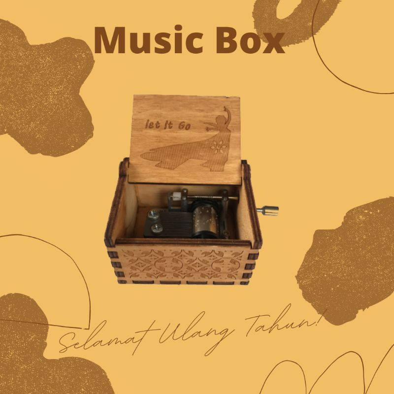 Jual Music Box Putar Manual/ Music Box Happy birthday/Kado Unik /lucu ...