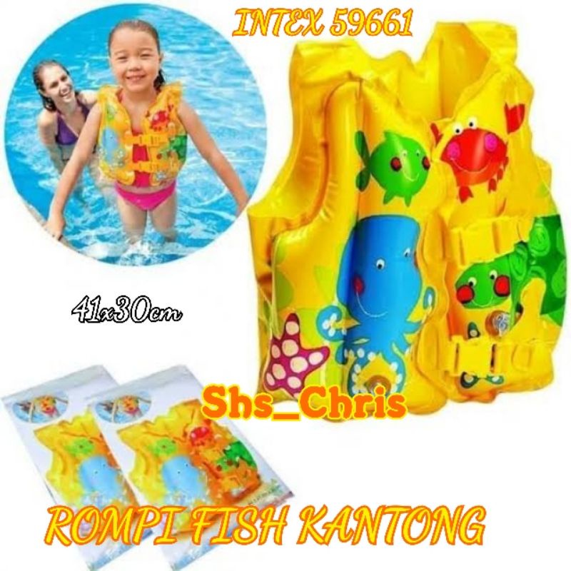 Jual INTEX 59661 ROMPI FISH KEMASAN KANTONG | Shopee Indonesia