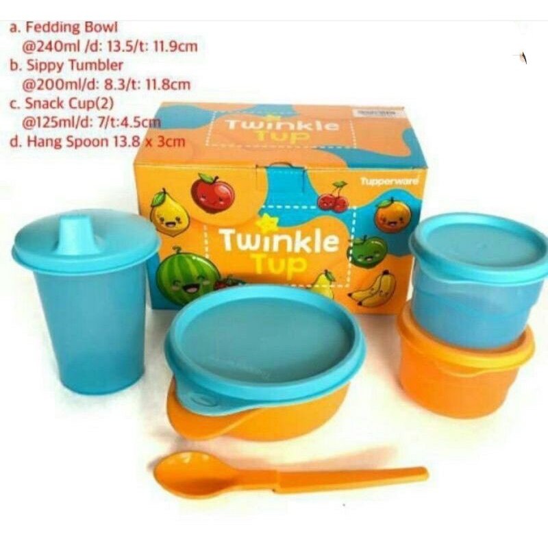 Jual Twinkle tup set Tupperware / Set Makan Bayi | Shopee Indonesia